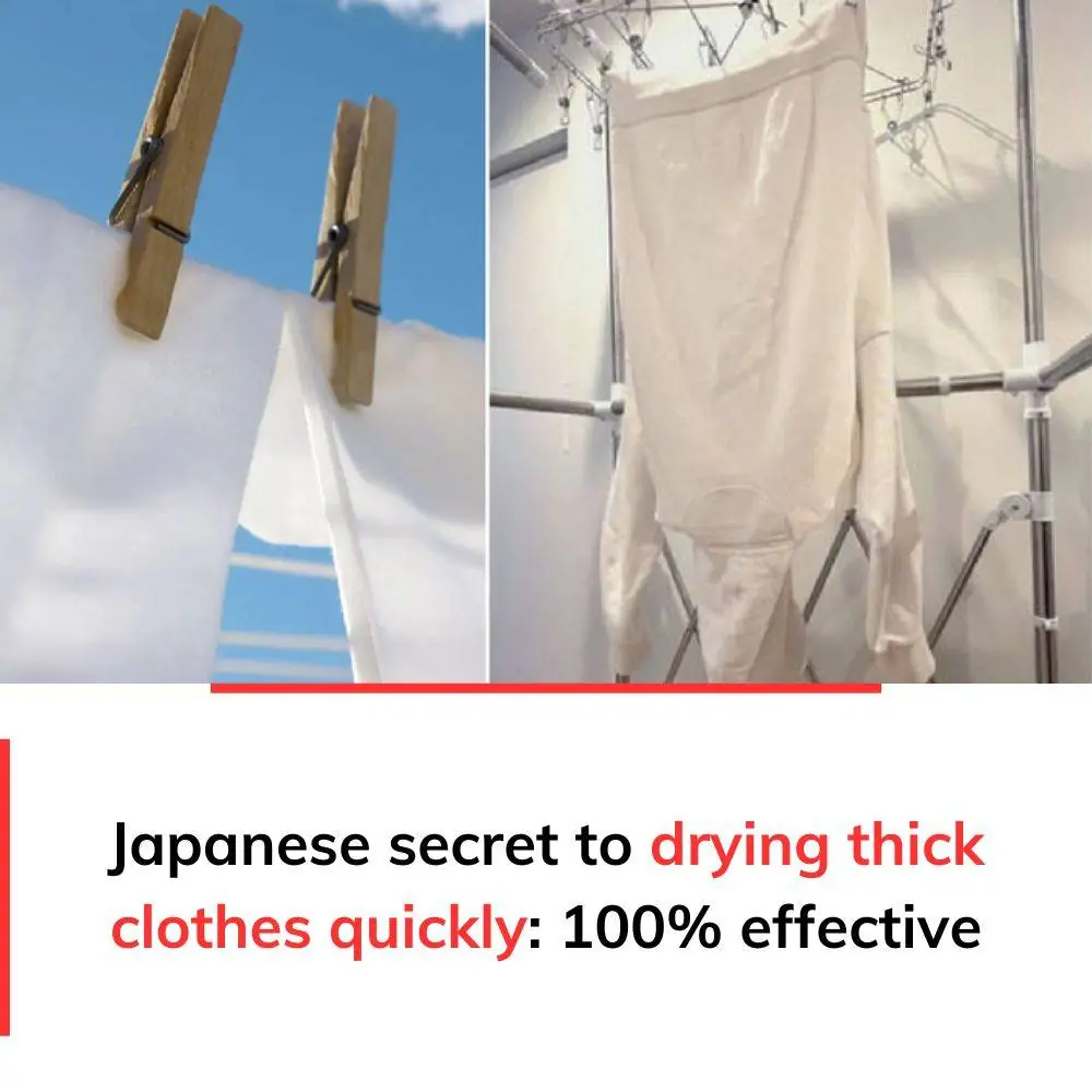 Japanese Secret to Drying Thick Clothes Quickly