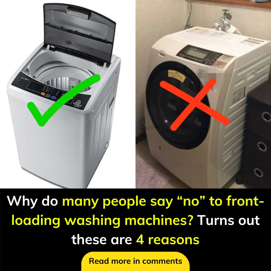 Why do many people say “no” to front-loading washing machines?