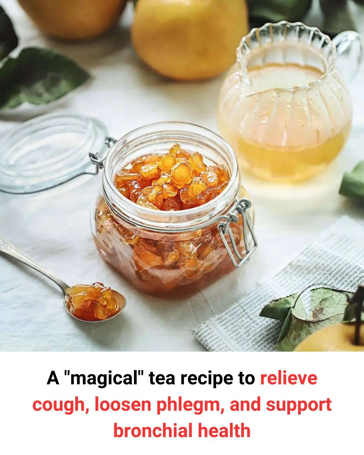 A "Magical" Tea Recipe to Relieve Cough, Loosen Phlegm, and Support ...