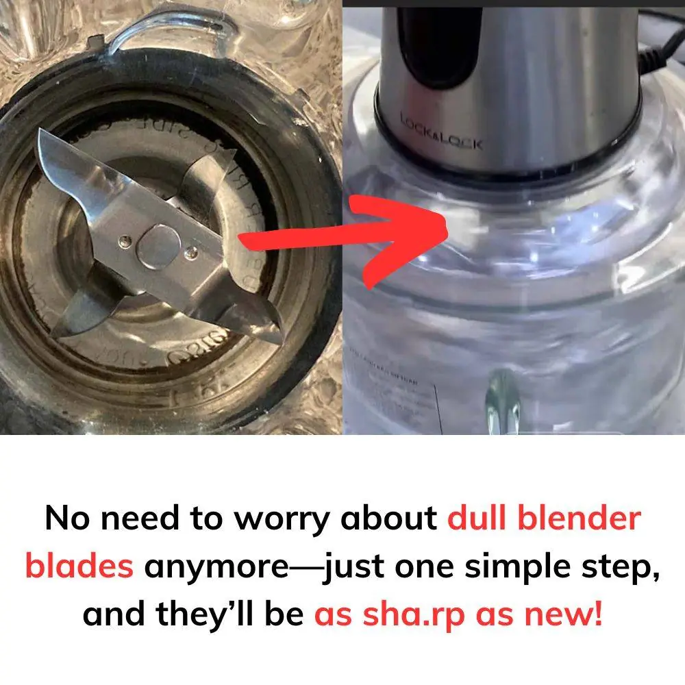 Sharpen Blender Blades with Aluminum Foil