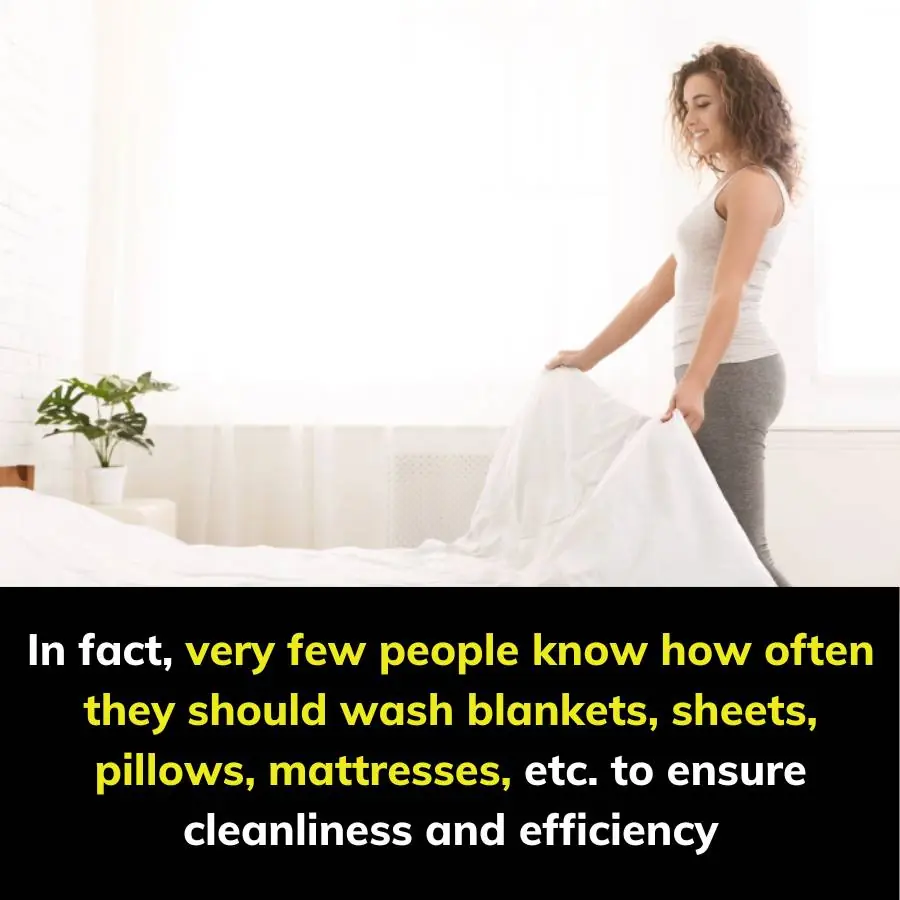 Very few people know how often they should wash blankets, sheets ...