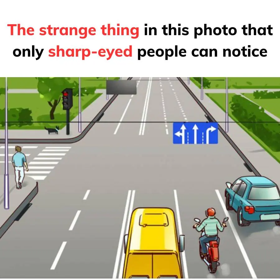 The strange thing in this photo that only sharp-eyed people can notice