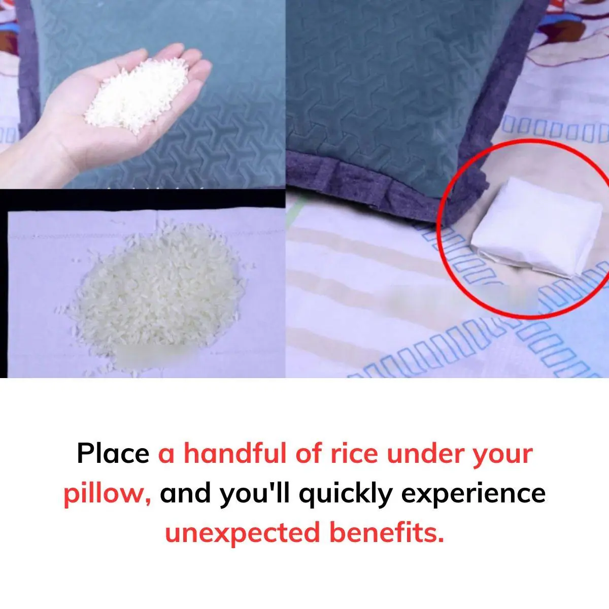 Why Do Many People Put a Handful of Rice Under Their Pillow?