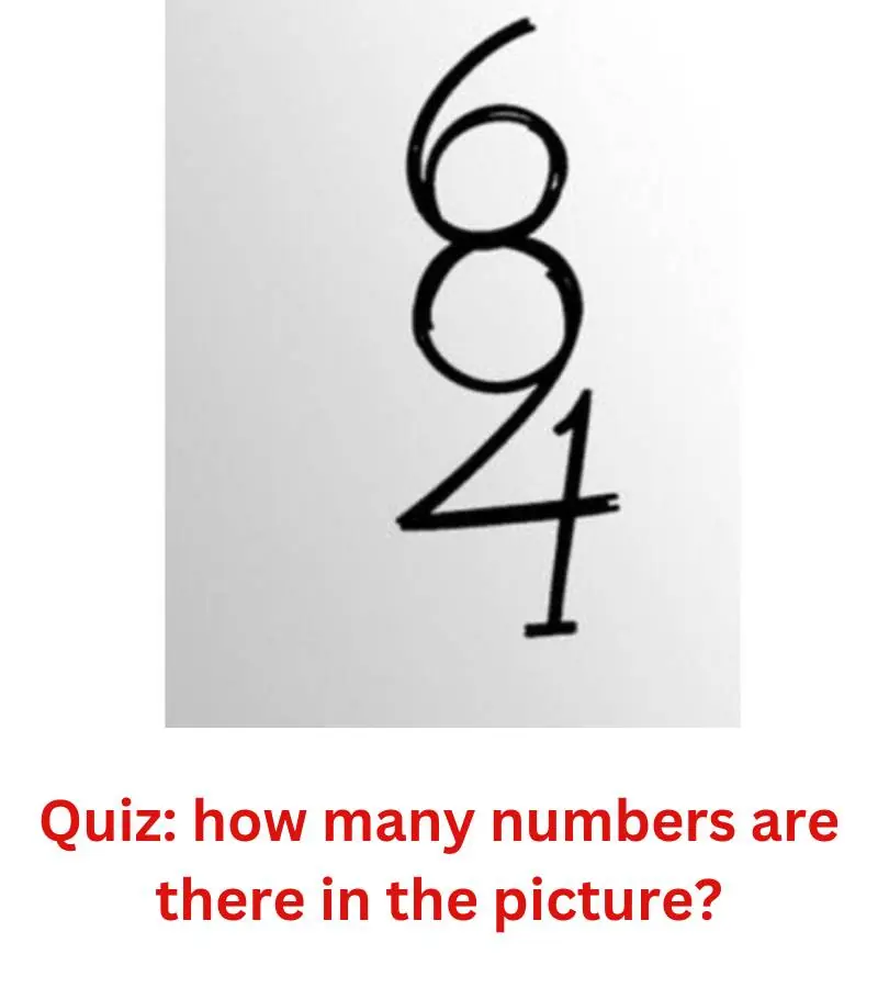 Quiz: how many numbers are there in the picture?