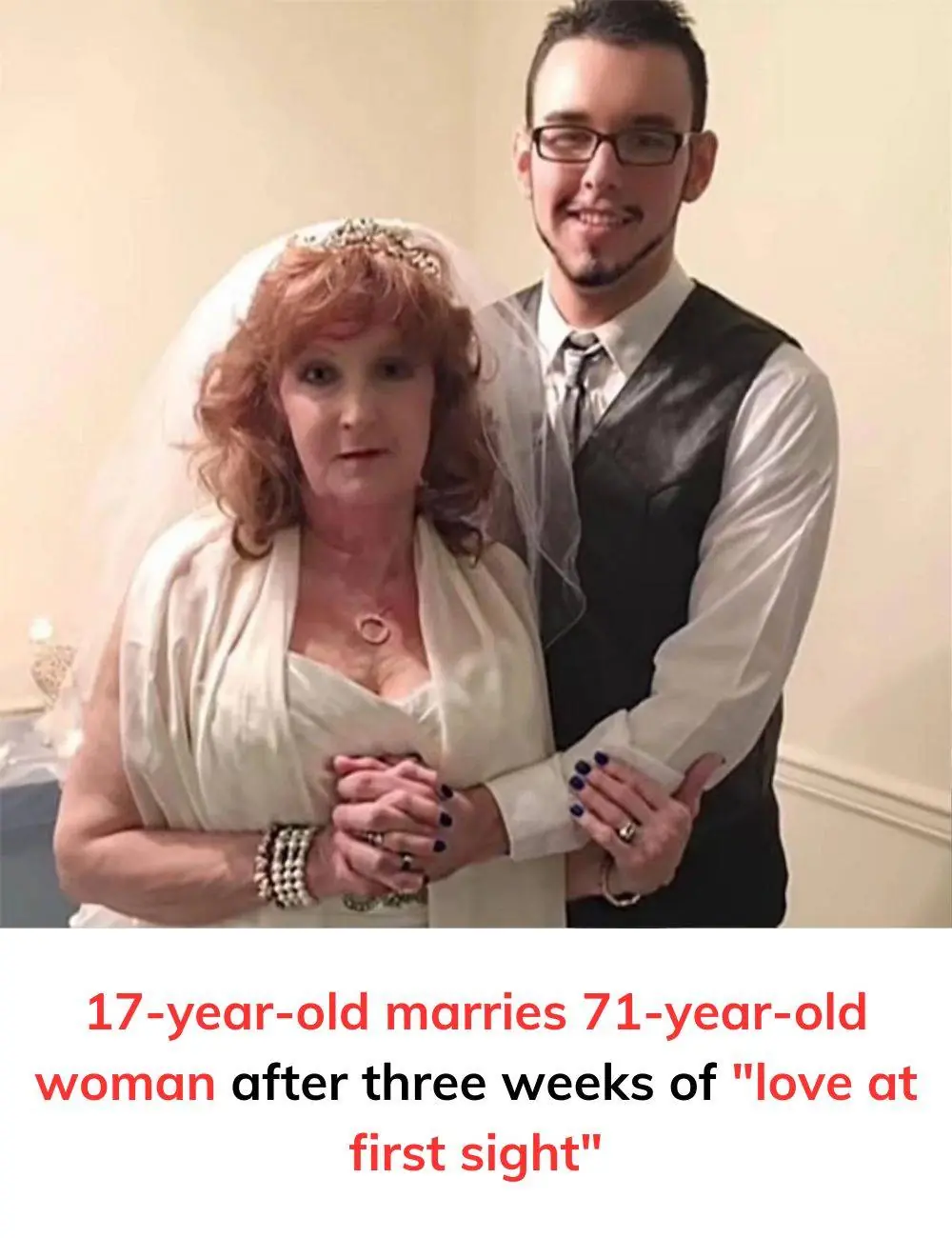 17-Year-Old Marries 71-Year-Old Woman After Three Weeks of "Love at First Sight"