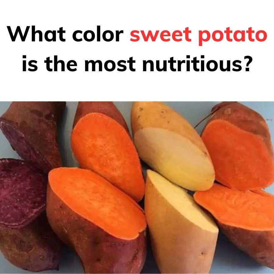What color sweet potato is the most nutritious?