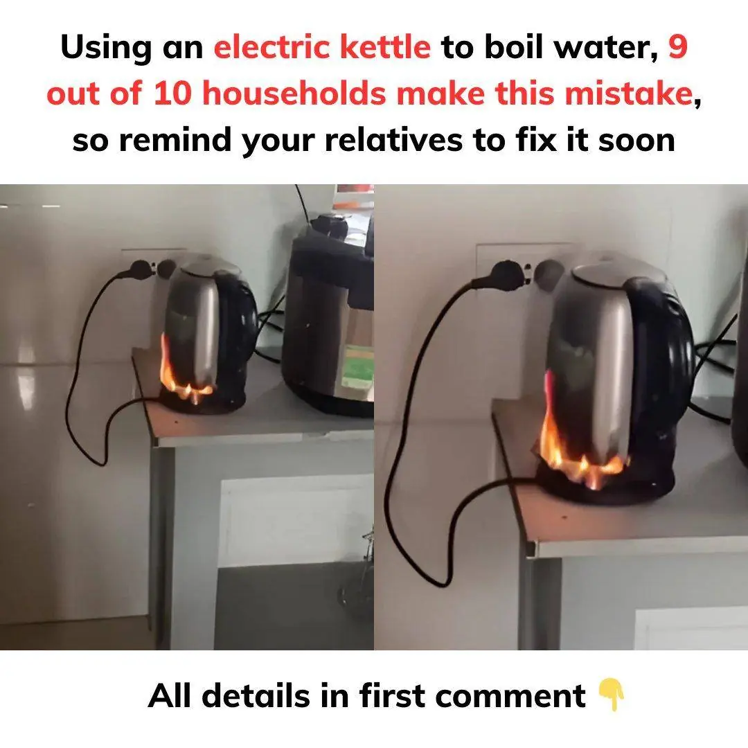 Using an electric kettle to boil water
