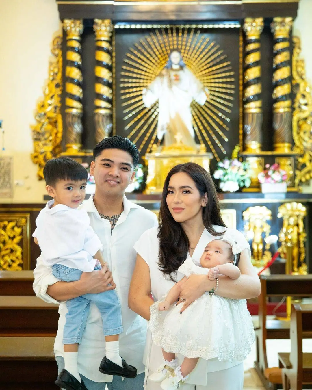 LOOK: Angeline Quinto and Nonrev Daquina's daughter Sylvia gets baptized