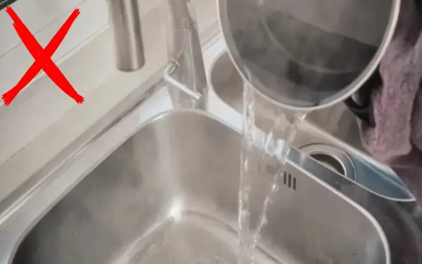 Pouring hot water down the sink causes two serious problems. Read on to ...