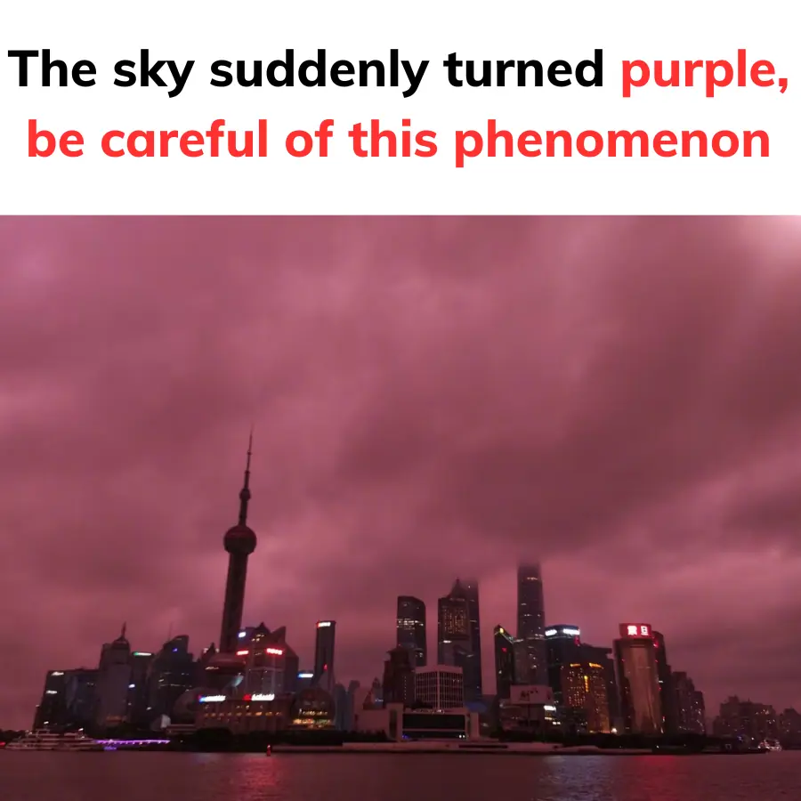 The sky suddenly turned purple, be careful of this phenomenon