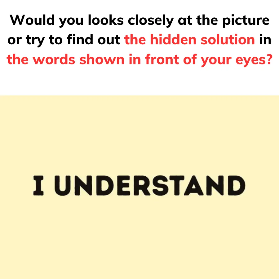 Would you looks closely at the picture or try to find out the hidden ...