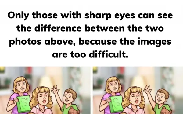 Only those with sharp eyes can see the difference between the two ...