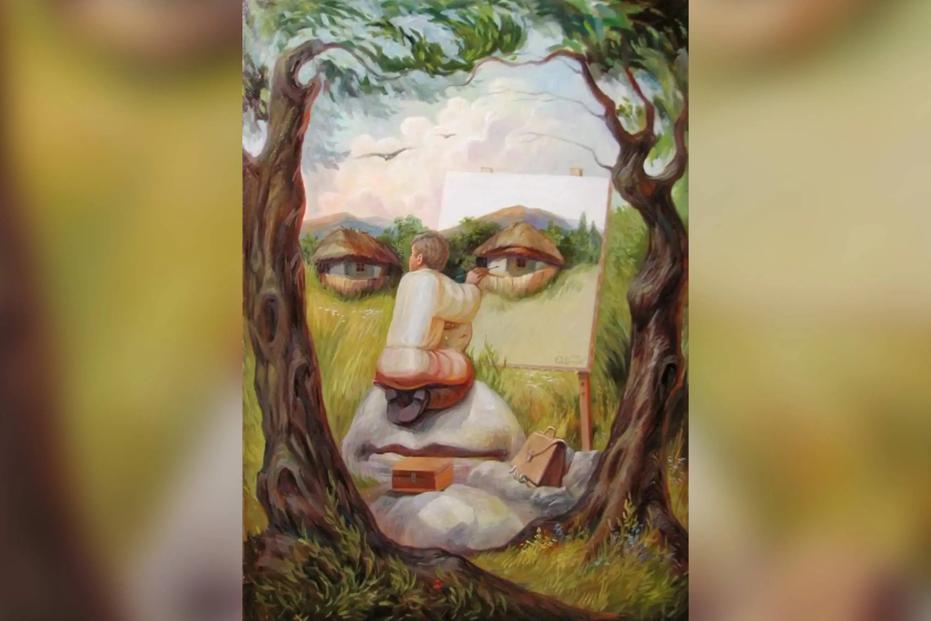 Squint your eyes what do you see first?