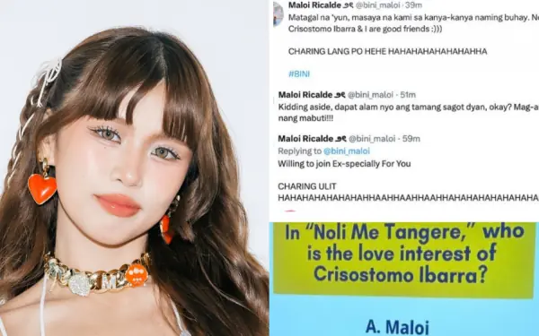 BINI Maloi pokes fun at an X post that asked about Crisostomo Ibarra’s ...