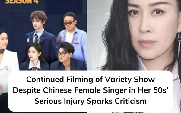 Continued Filming of Variety Show Despite Chinese Female Singer in Her ...