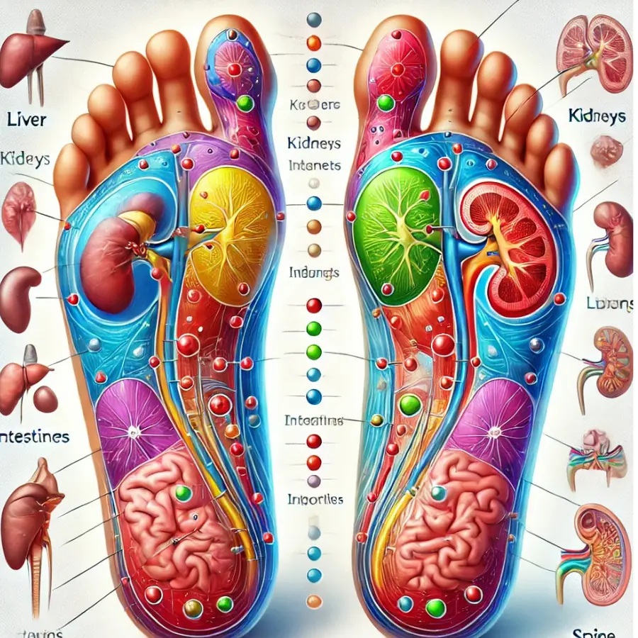 To know if your internal organs are infected, just look at your feet ...