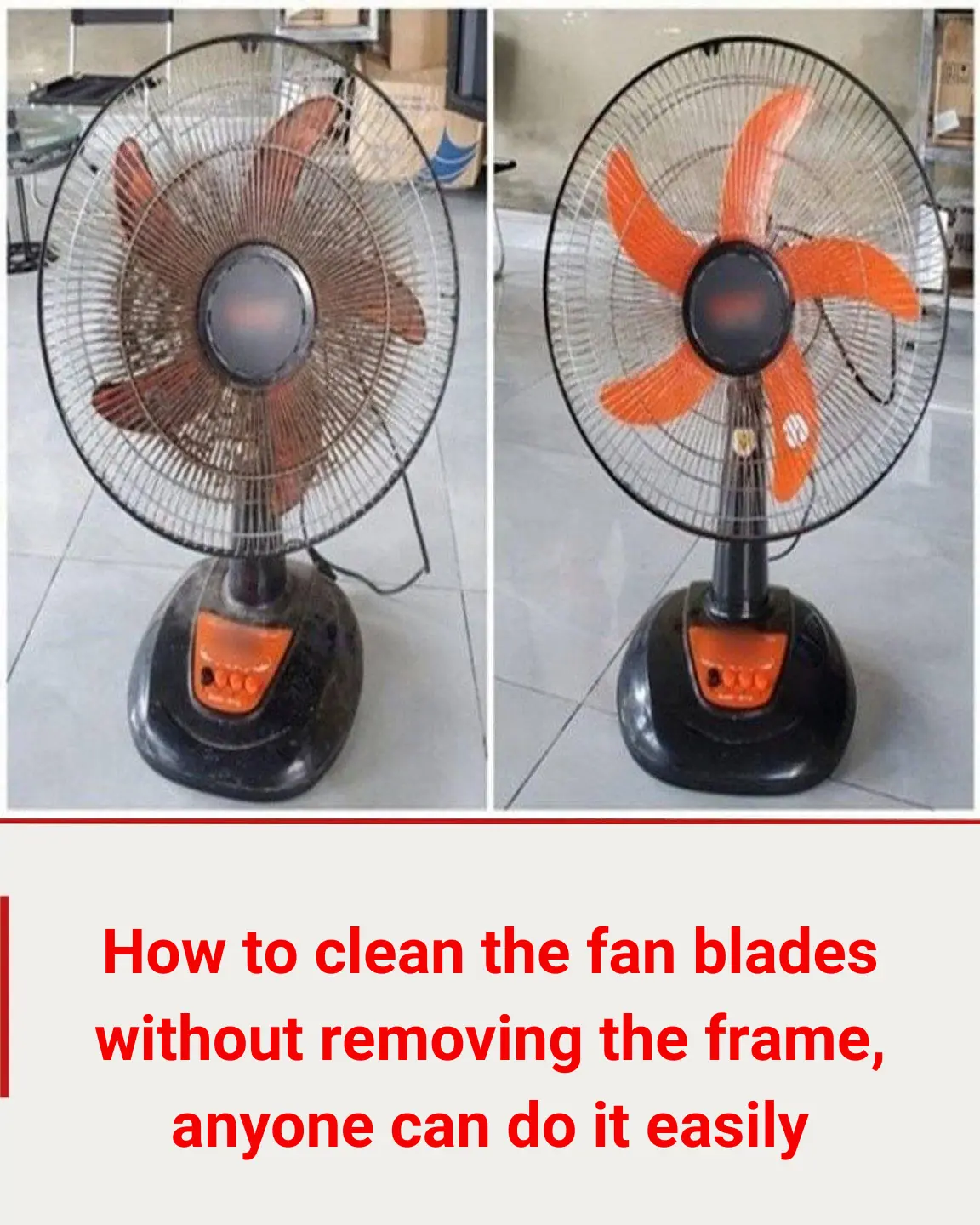 The fan is clean without disassembling it