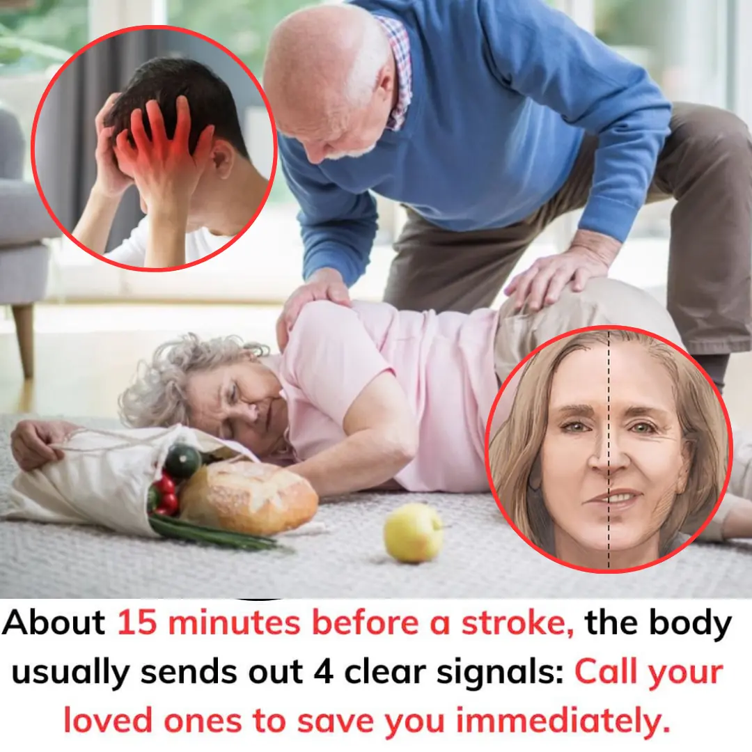 About 15 minutes before a stroke, the body usually sends out 4 clear ...