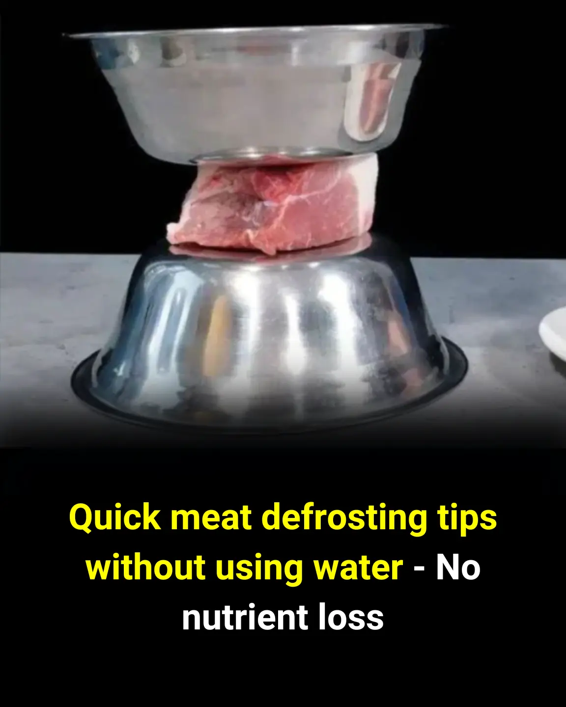 Tips for defrosting meat quickly