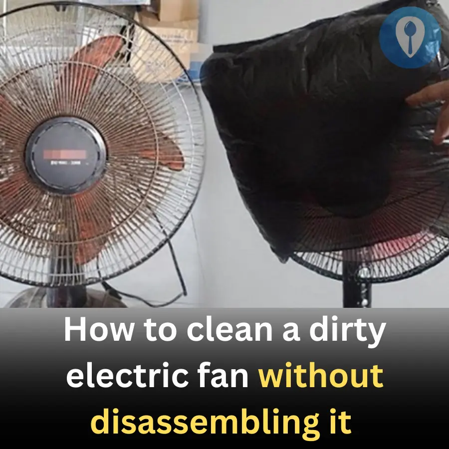 How to clean a dirty electric fan without disassembling it