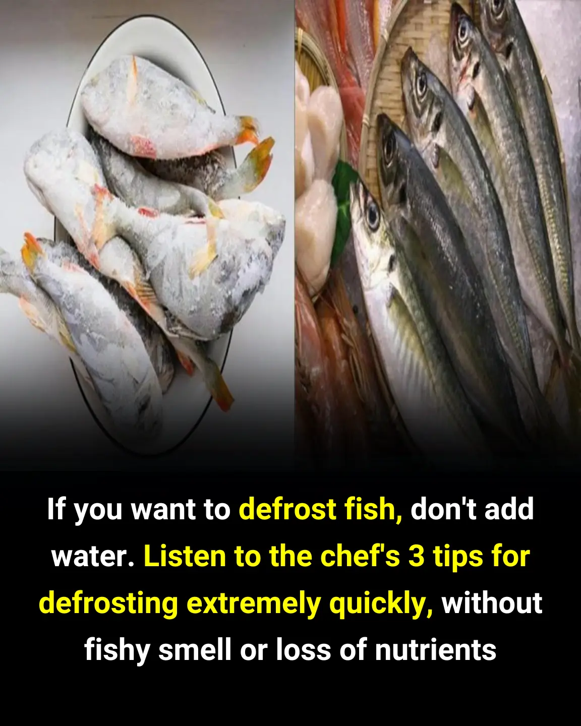 3 quick and effective ways to defrost fish